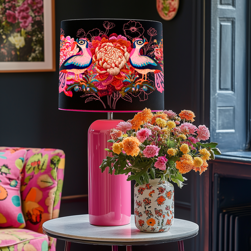 Hues Of Pink Lampshade – Hannah Claire Creations